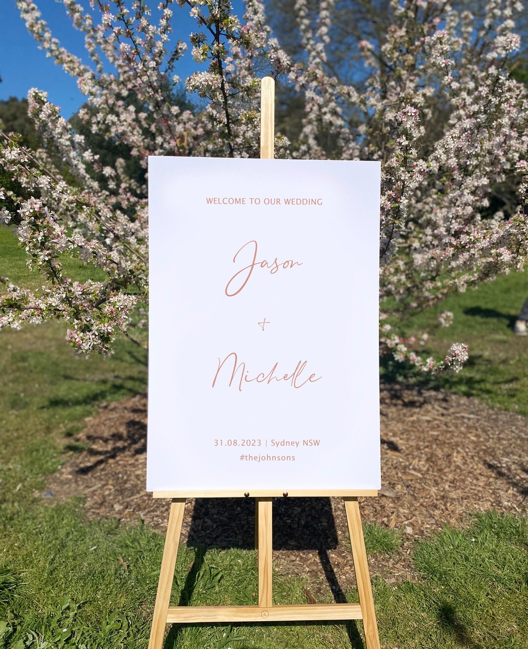 Wedding Welcome Sign - Minimalistic A1 Size, Editable Wedding Sign ...