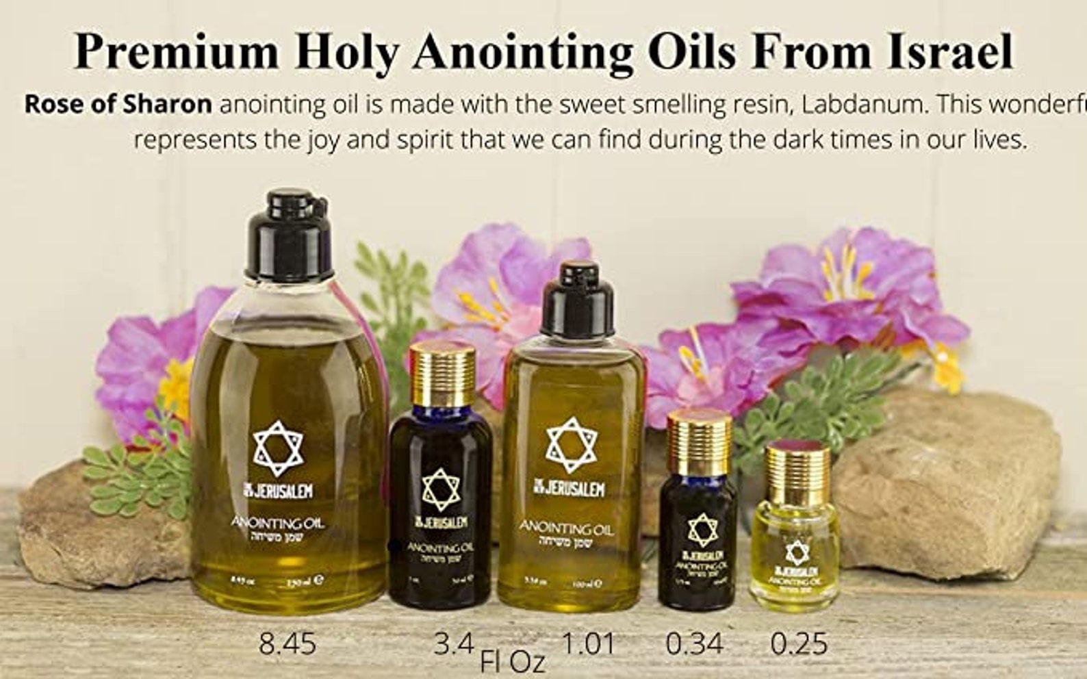 Rose of Sharon Anointing Oil From the Holyland Spiritual From Jerusalem ...
