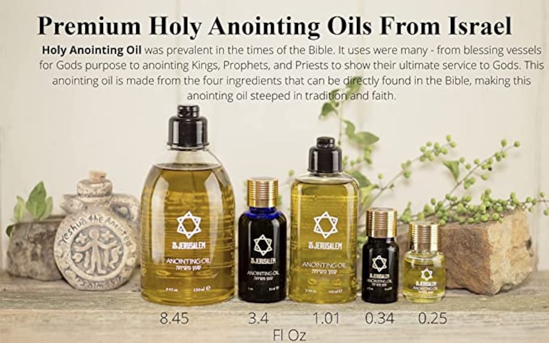 Holy Anointing Oil From the Spiritual Bible Land Prayer From Jerusalem ...