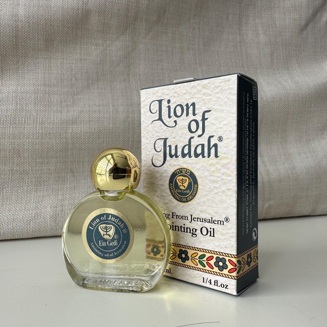 Lion of Judah Anointing Oil 7.5 Ml (1/4 Fl Oz) - Authentic Holy Land ...