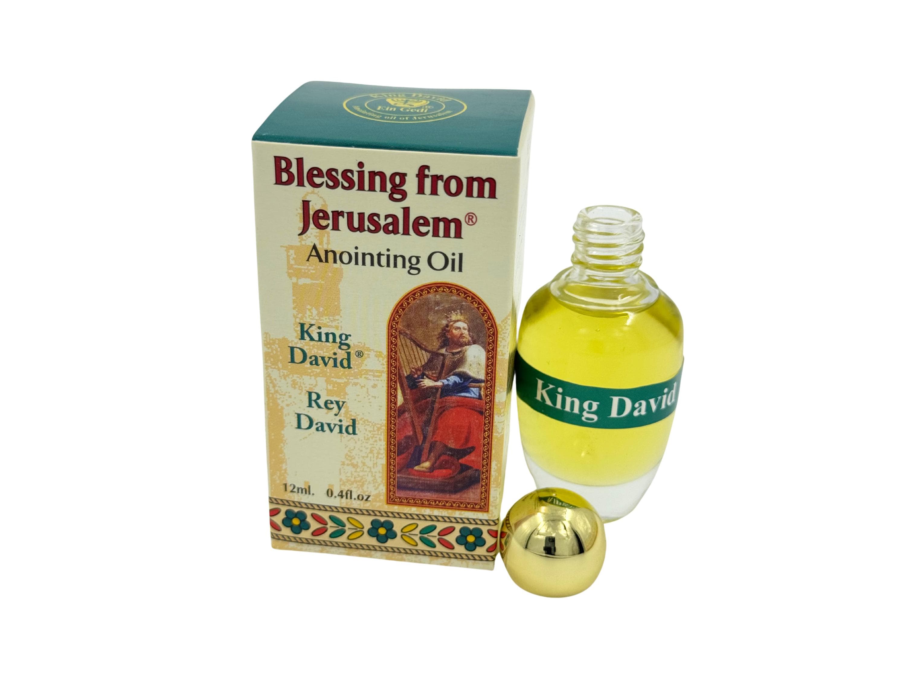 King David Anointing Oil 12 Ml/0.4 Fl.oz for Prayer From Holy Land ...