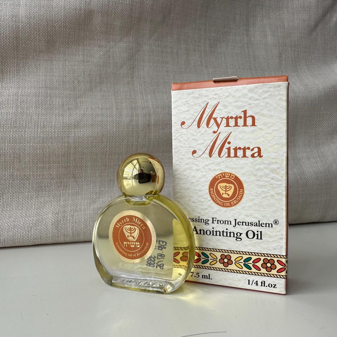 Myrrh Anointing Oil 7.5 Ml (1/4 Fl Oz) - Authentic Holy Land Oil From ...