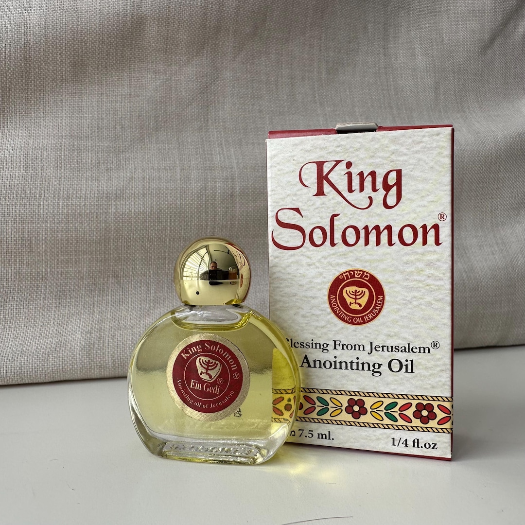 King Solomon Anointing Oil 7.5 Ml (1/4 Fl Oz) - Authentic Holy Land Oil ...