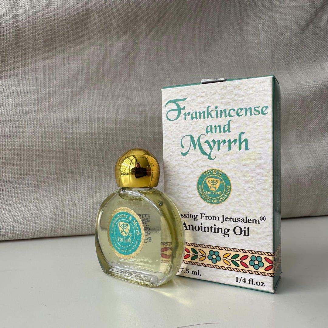Frankincense & Myrrh Anointing Oil 7.5 Ml (1/4 Fl Oz) - Authentic Holy ...
