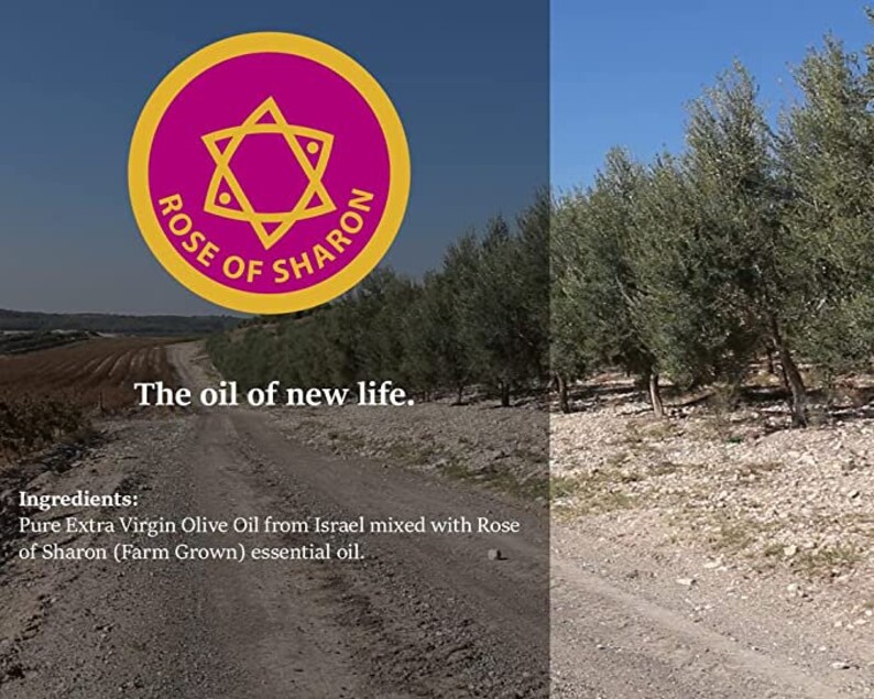 Rose of Sharon Anointing Oil From the Holyland Spiritual From Jerusalem ...