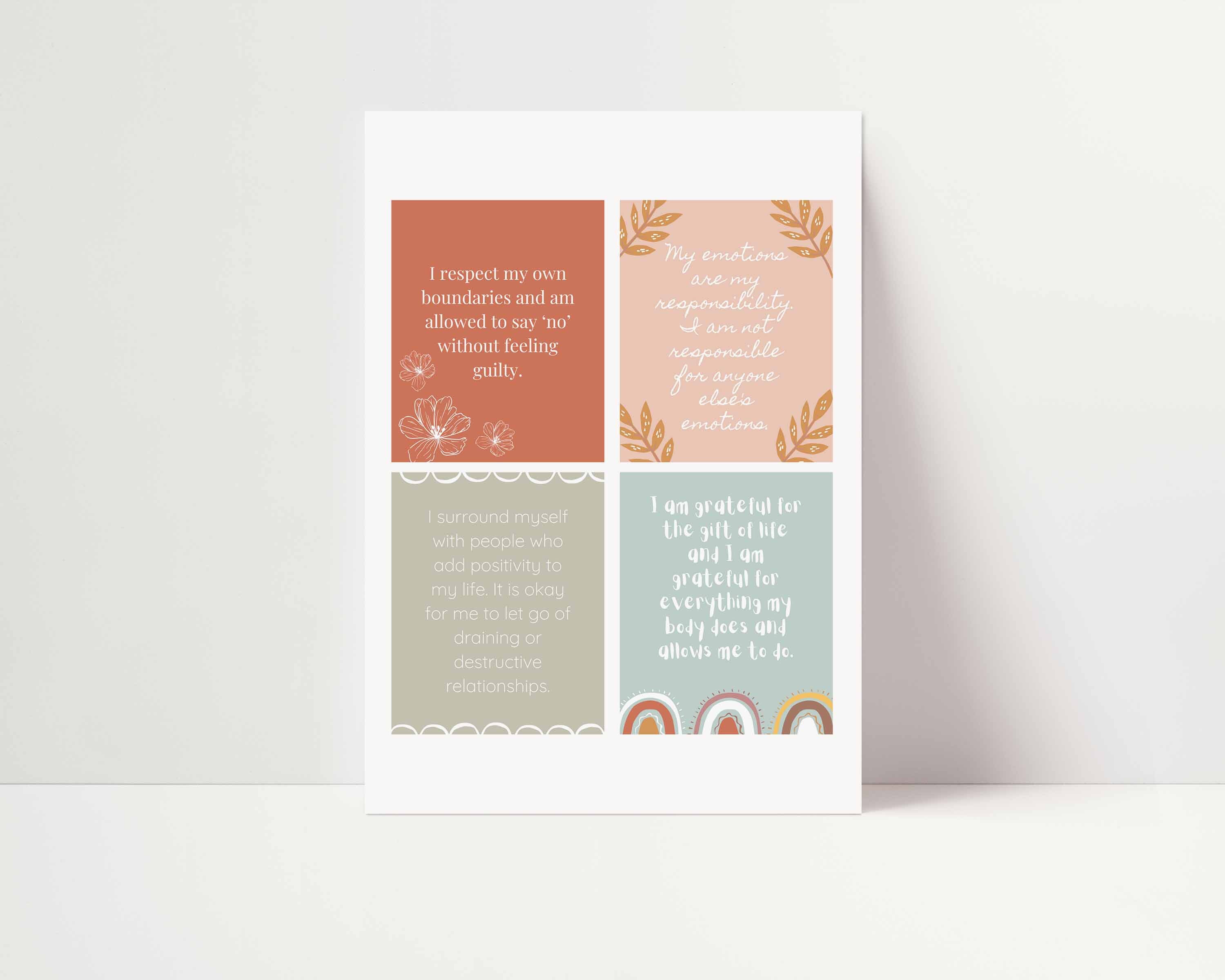 Printable Self Love Affirmation Cards Printable Affirmations - Etsy