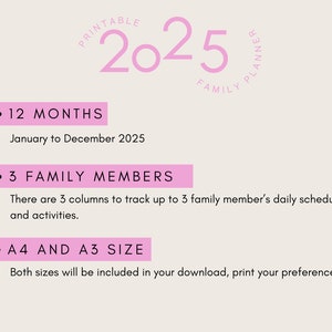 2025 Printable Calendar 2025 Printable Family Calendar 2025 Printable ...