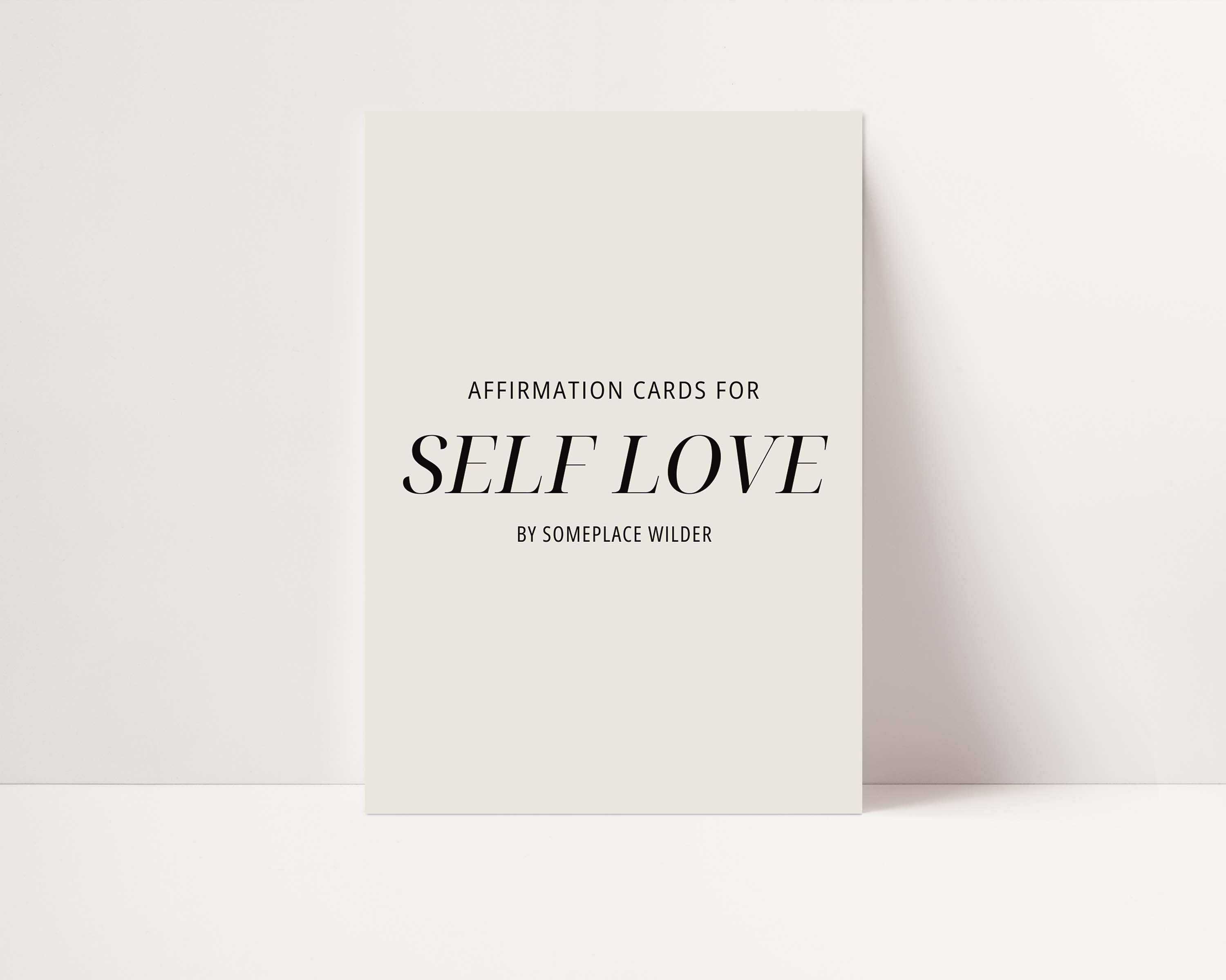 Printable Self Love Affirmation Cards, Printable Affirmations ...