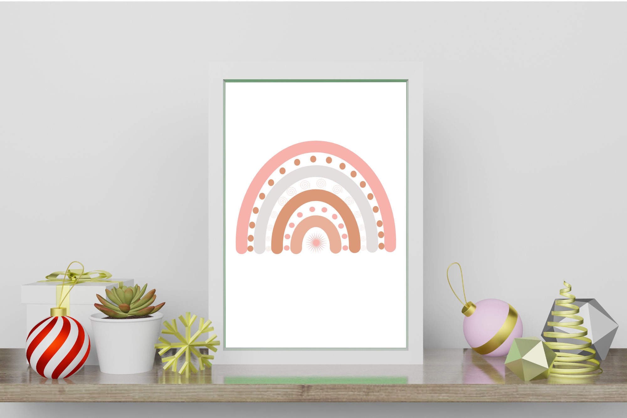 Boho Wall Art, Rainbow Print, Printable Wall Art, Rainbow Wall Art ...