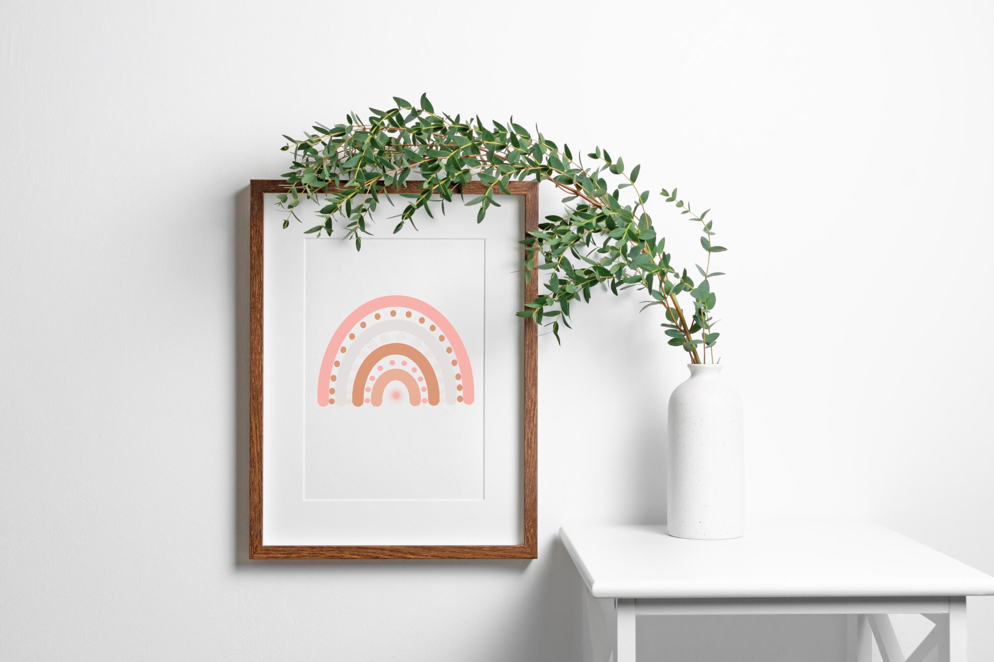 Boho Wall Art, Rainbow Print, Printable Wall Art, Rainbow Wall Art ...