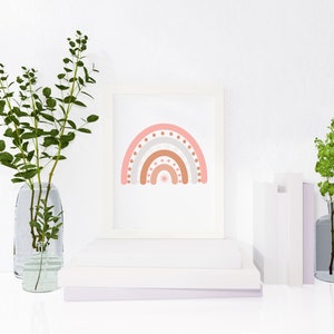 Boho Wall Art, Rainbow Print, Printable Wall Art, Rainbow Wall Art ...