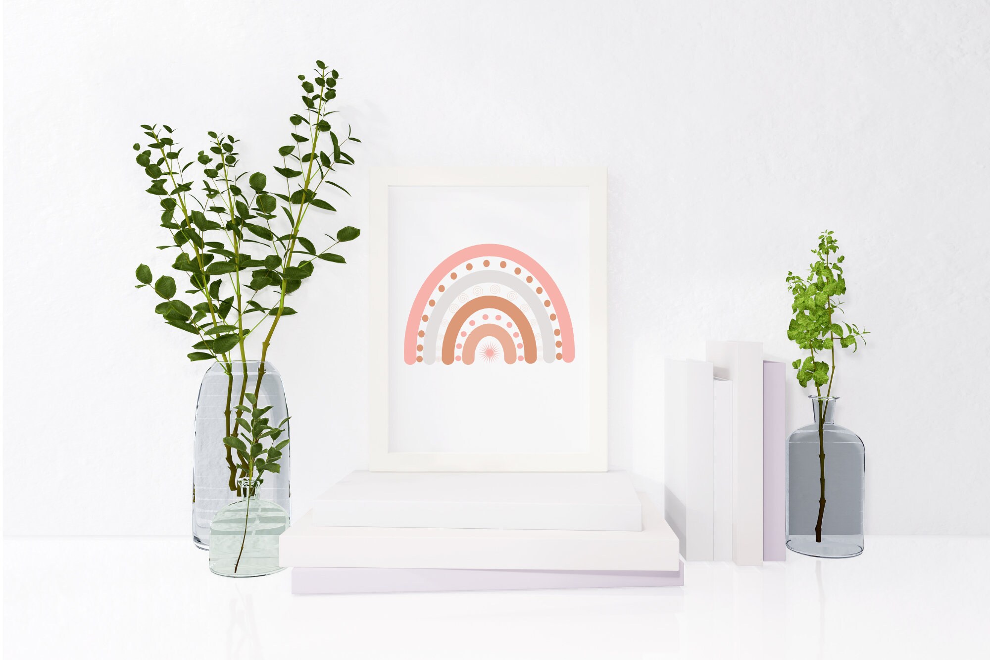 Boho Wall Art, Rainbow Print, Printable Wall Art, Rainbow Wall Art ...