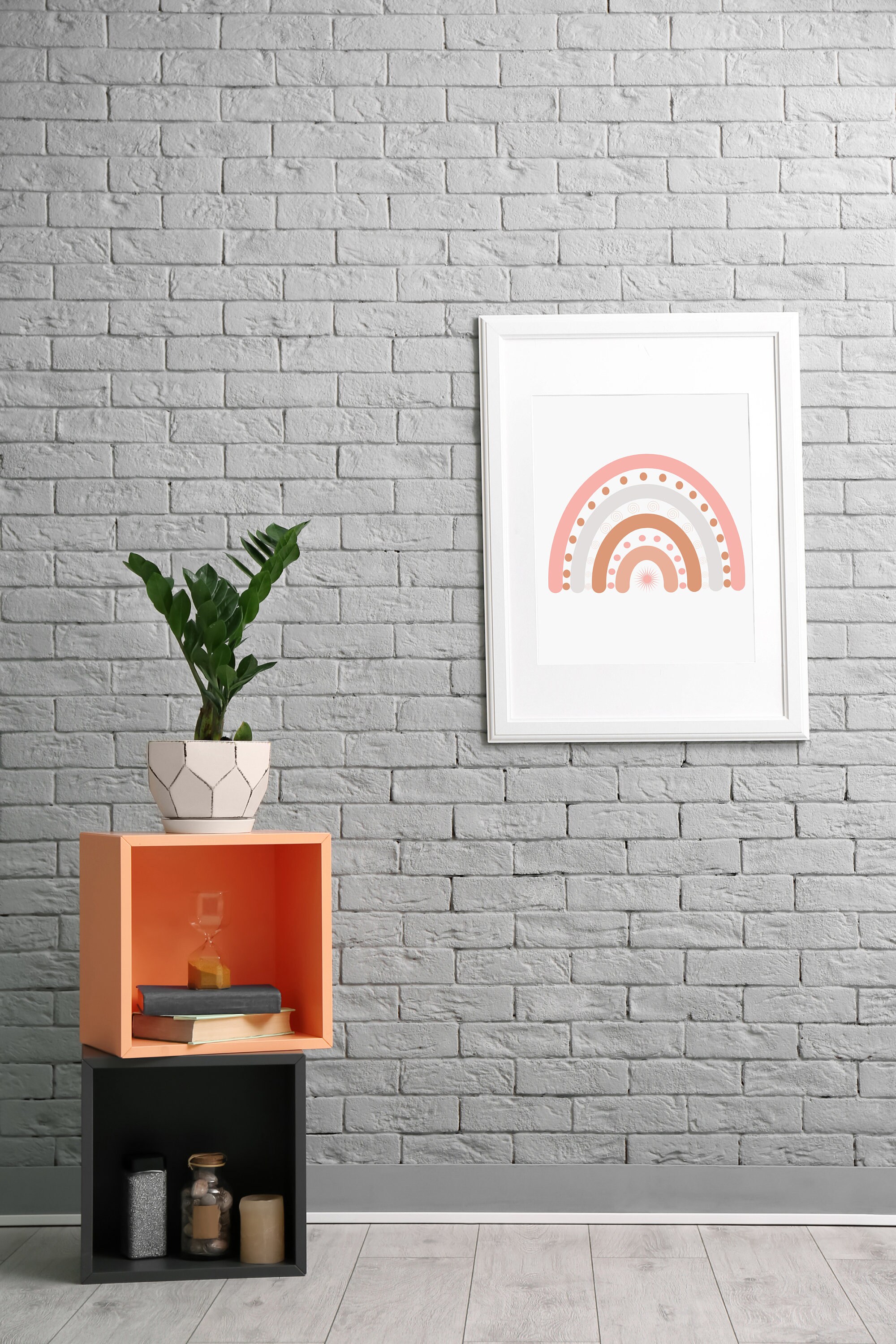 Boho Wall Art, Rainbow Print, Printable Wall Art, Rainbow Wall Art ...