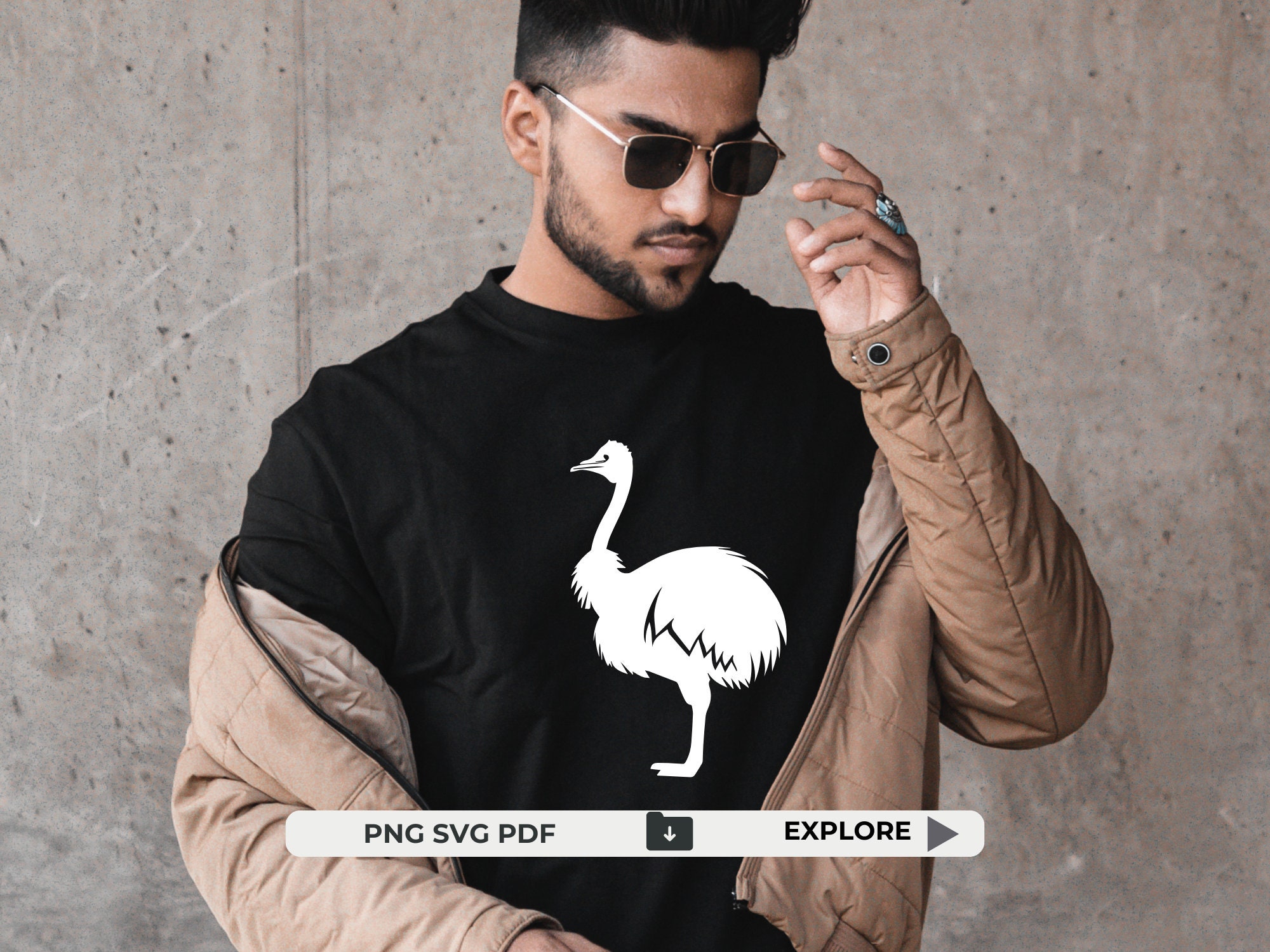 Emu SVG Png Pdf Cricut Cut File Bird Svg Silhouette Svg Australia Svg ...