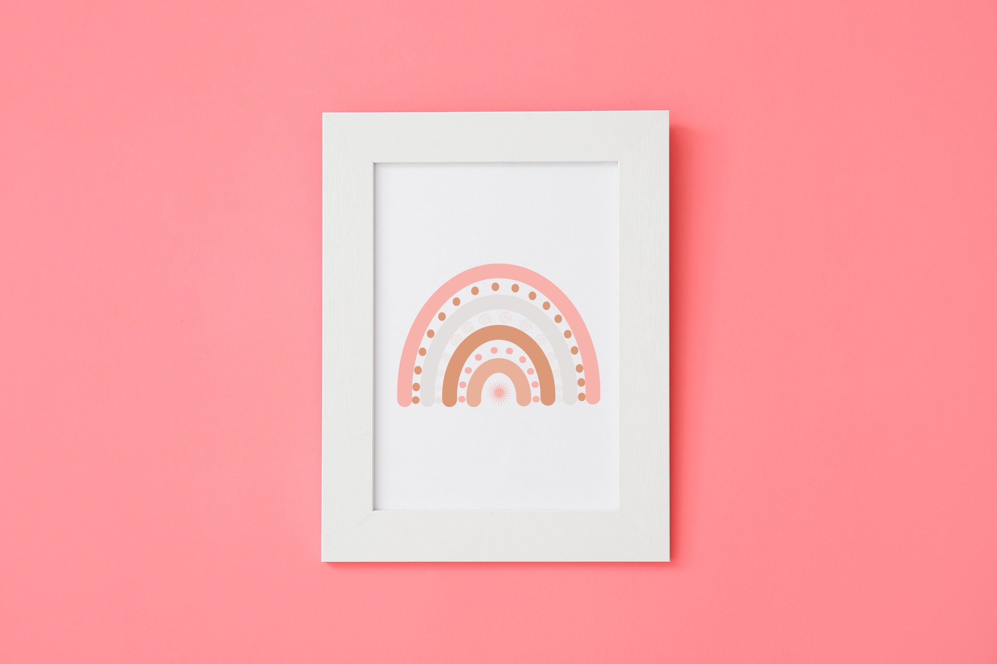 Boho Wall Art, Rainbow Print, Printable Wall Art, Rainbow Wall Art ...