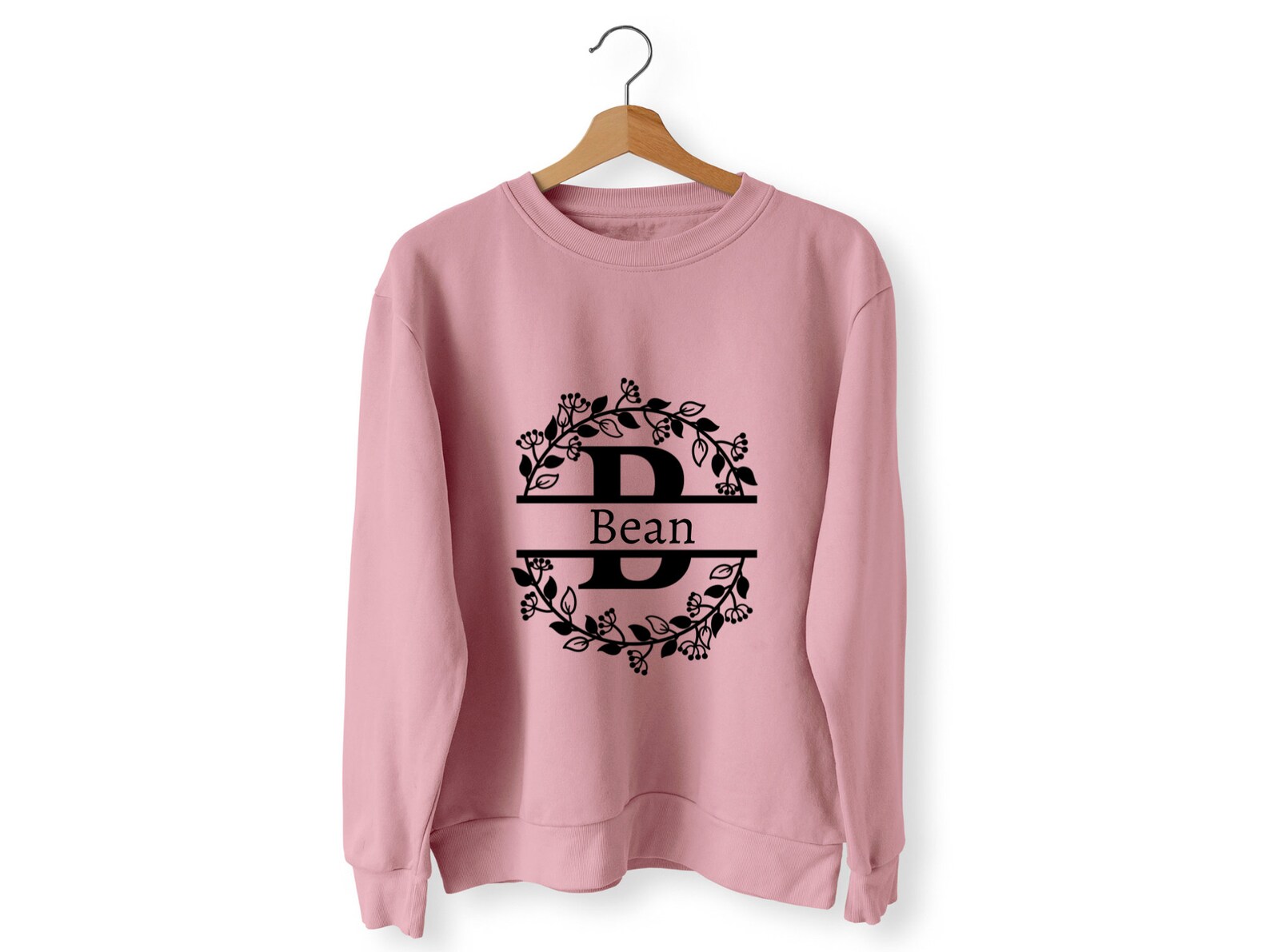 Floral Split Letters A-Z SVG, Floral Initial Letter SVG, Alphabet ...