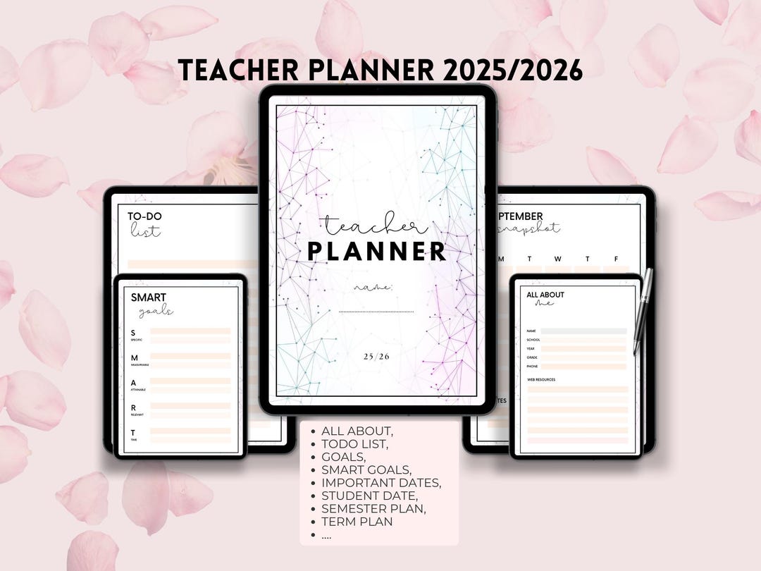 Teacher Planner 2025-2026,academic Planner, Back to School Planner ...