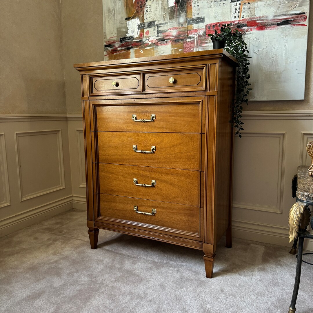 SOLD. Do Not Buy. Restored Dixie Chest Tallboy Dresser - Etsy