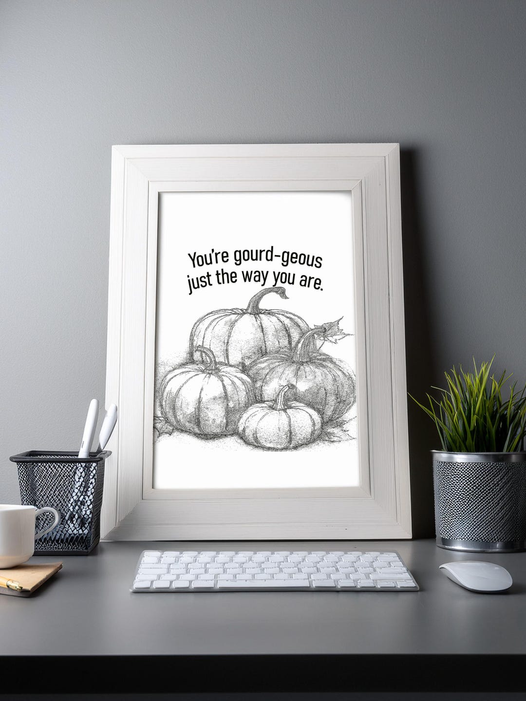 Gourd-geous! Gourd Printable | Halloween Art Prints | Autumn Wall Art ...