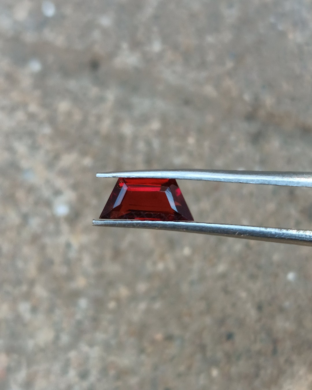 Natural Red Garnet Fancy Shape 3x7mm Garnet Gemstone 0.80 Chart Faceted ...