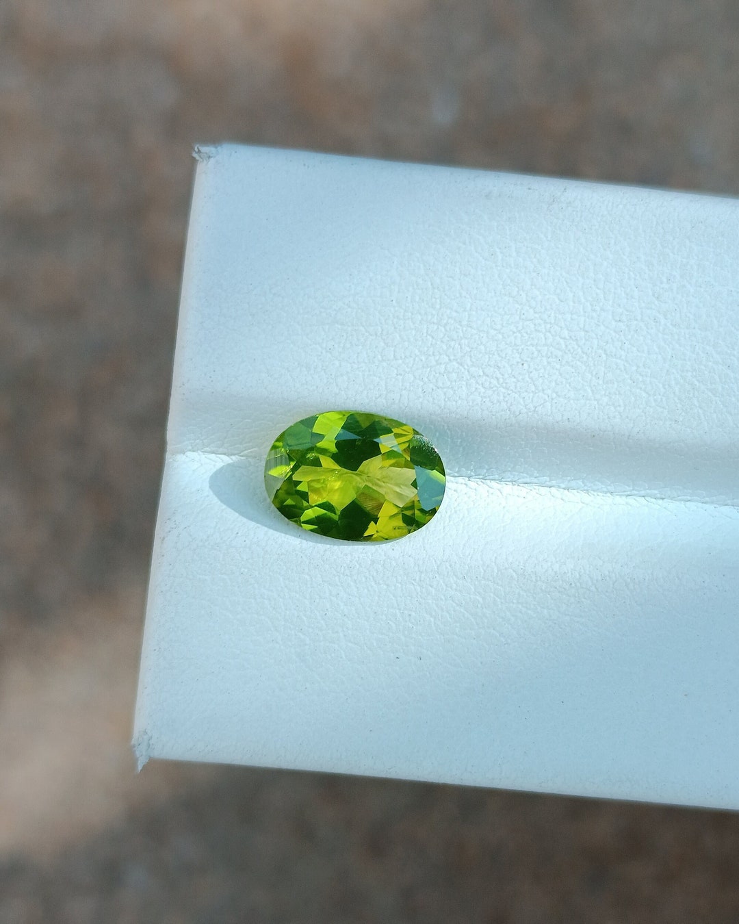Natural Peridot Oval Shape Faceted Cut Gemstone Size 7x9x4mm Loose ...
