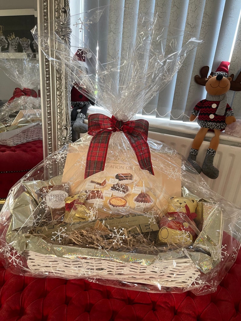 Wrapped Christmas Luxury Chocolate Hamper - Etsy