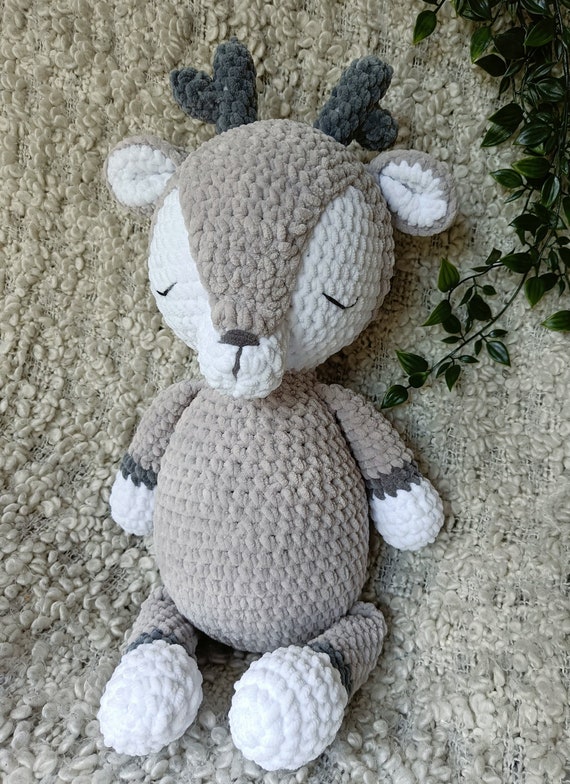 Dewey the Deer Crochet Pattern PDF Amigurumi Plushie Toy - Etsy