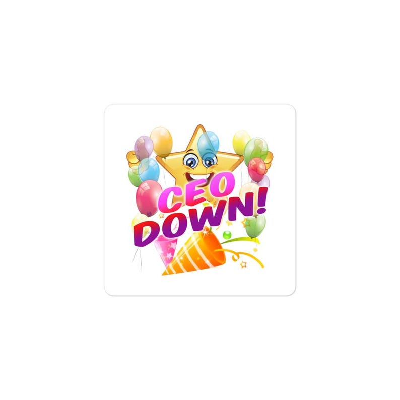 CEO Down! Sticker - Etsy
