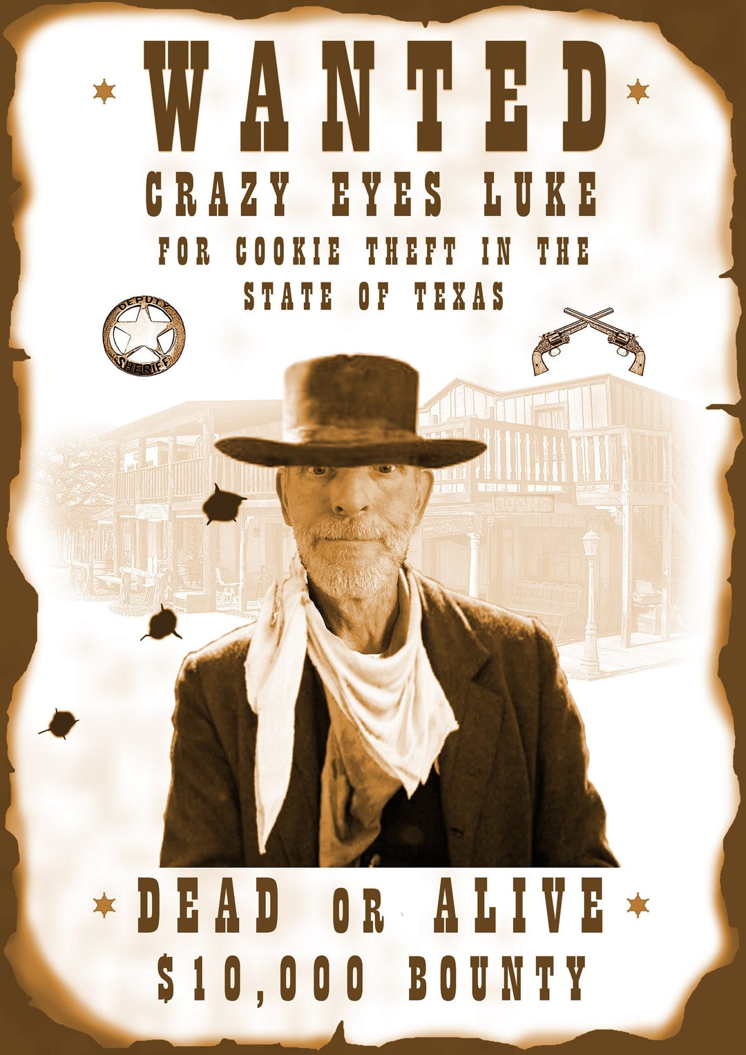 WANTED POSTER personalised Digital DL - Etsy