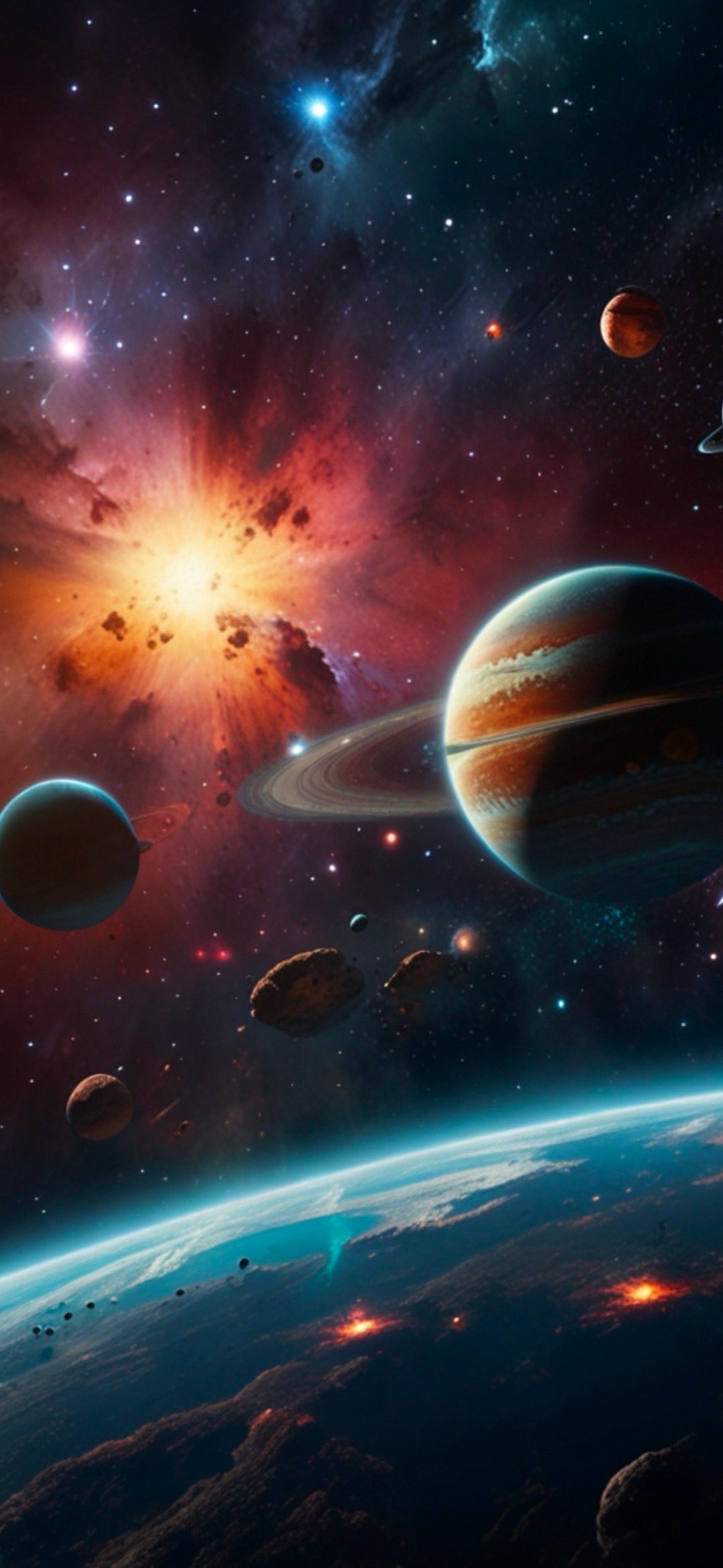 Android and iPhone Static Wallpaper 1290px. X 2796px Space Scenes (4 ...