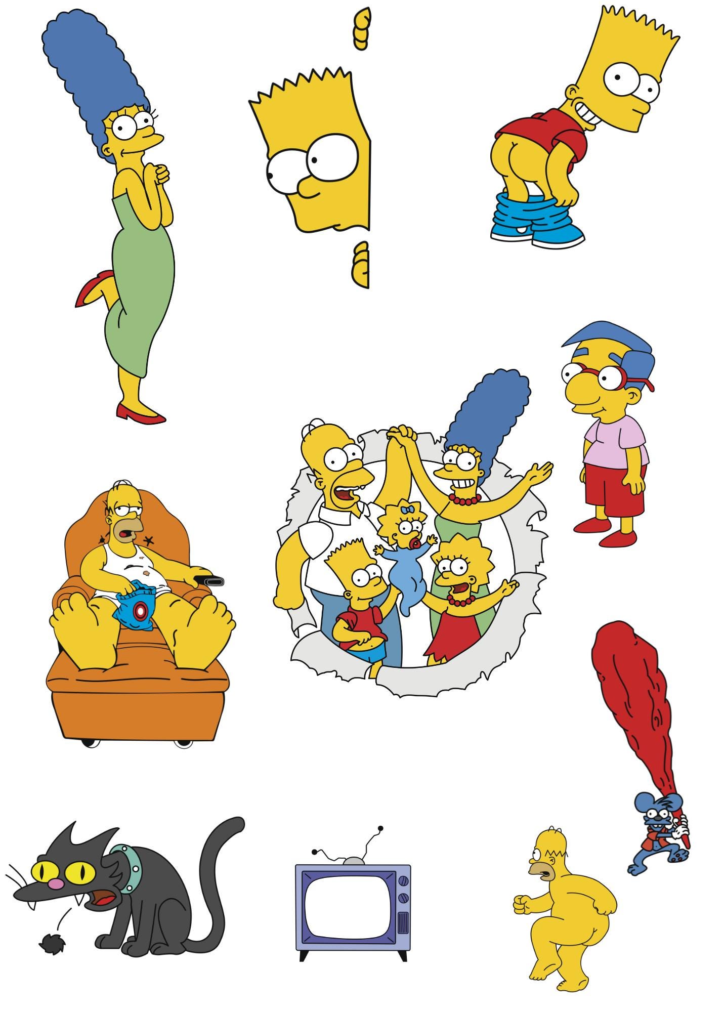 Simpsons Svg,dxf,png - Etsy