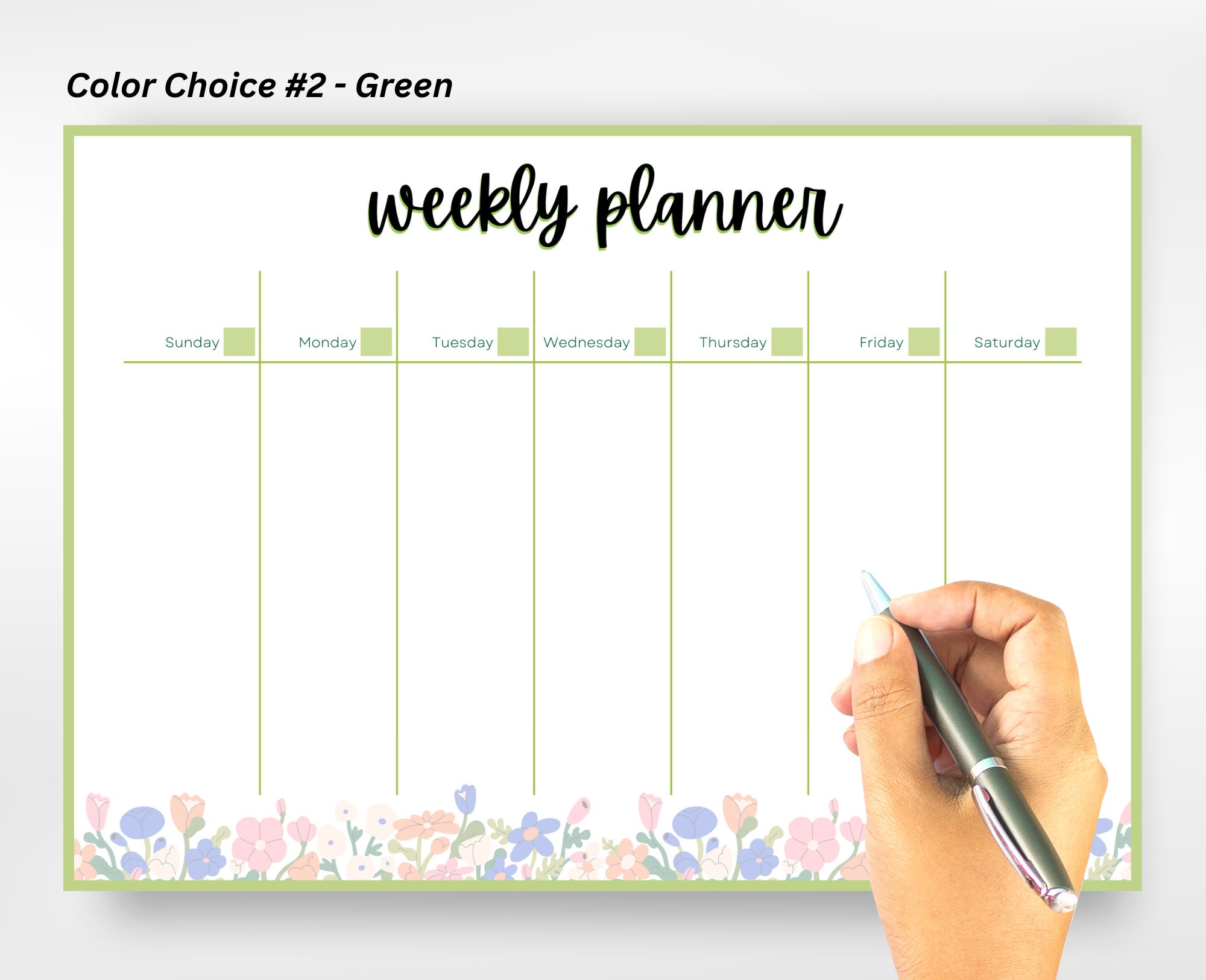 A4 Size Printable Weekly Spring Planner | Spring Schedule Planner ...