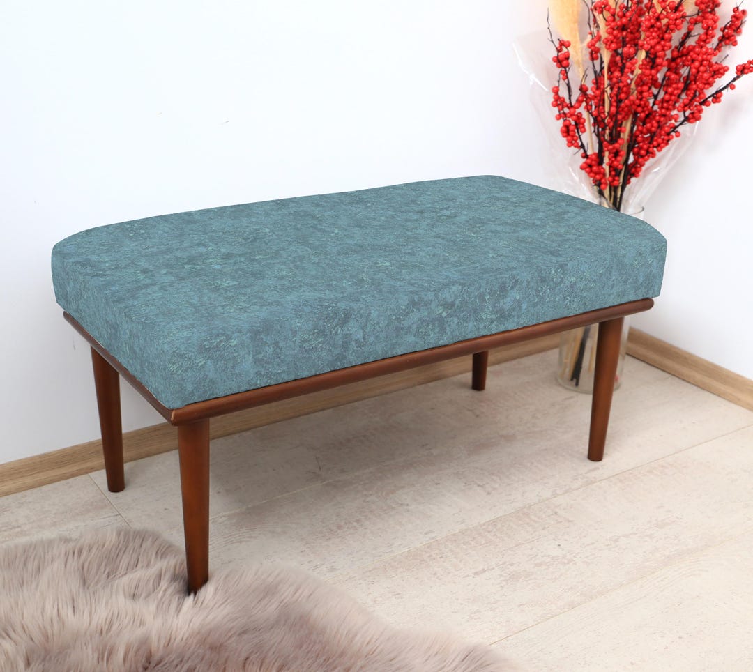 Cozy Bench, Padded Bench, Upholstered Ottoman, Handmade Bench, Living ...