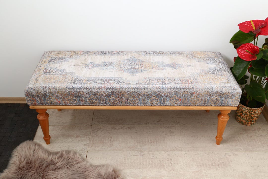 Aesthetic Design Rug Bench, Stylish Furniture for Living Room, Entryway ...