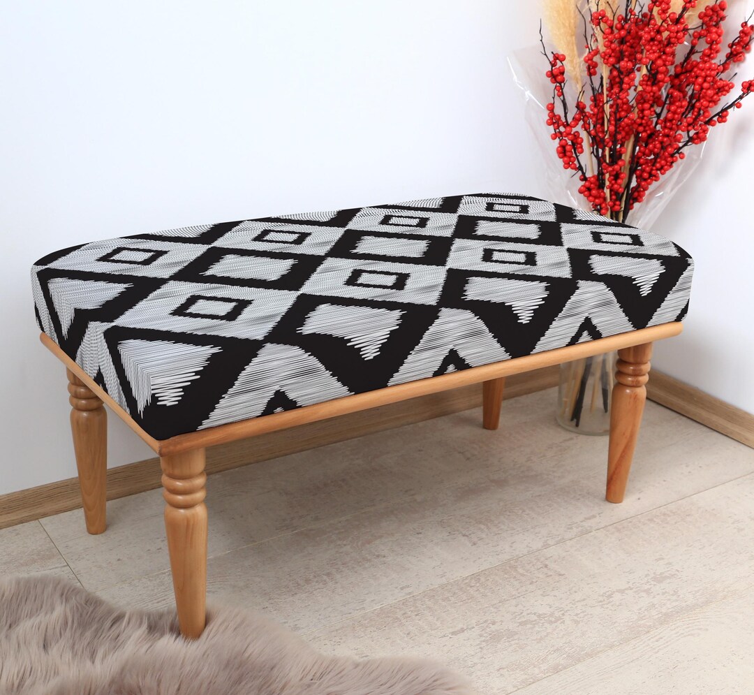 Cozy Bench, Padded Bench, Upholstered Ottoman, Handmade Bench ...