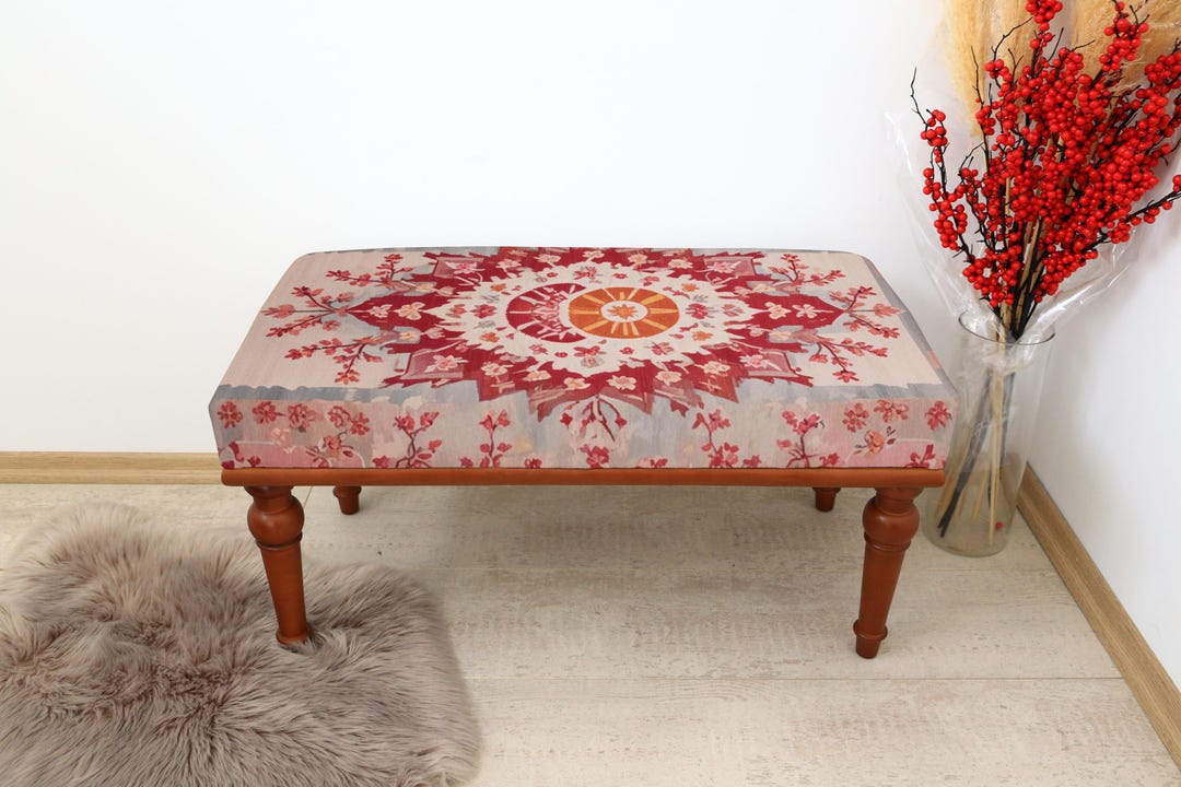 Bed End Bench, Handmade Wood Dining Bench, Entry Footstool ...