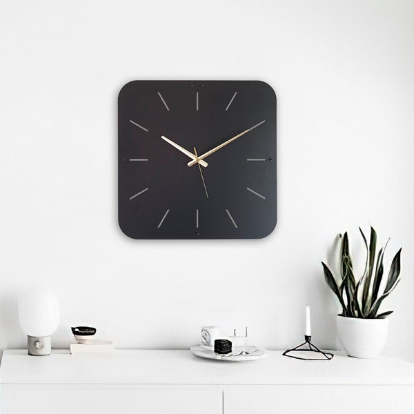 Square Wall Clock - Etsy