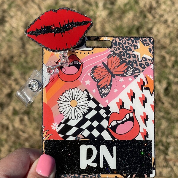 Red Nurse Badge Buddy - Etsy