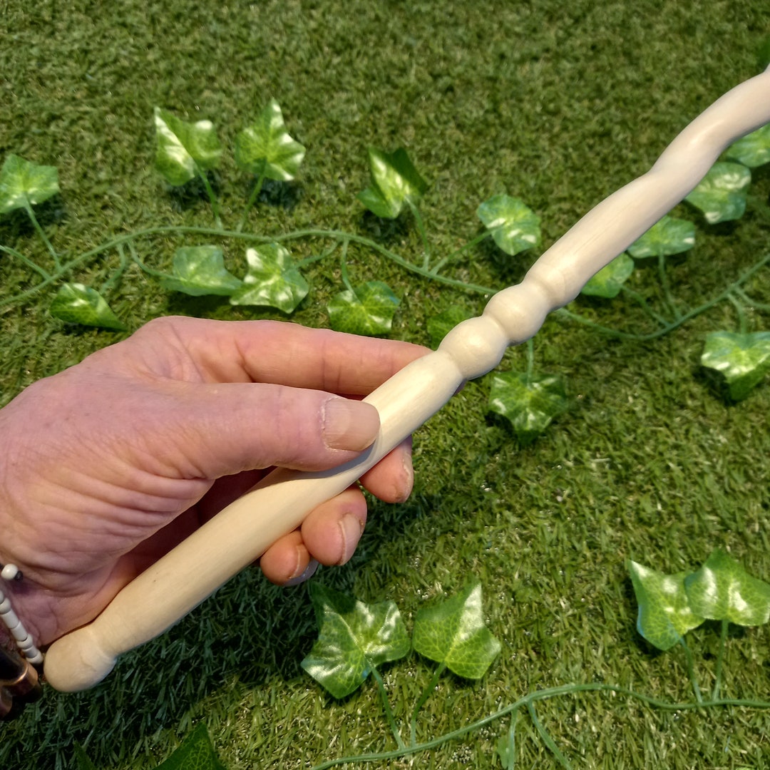 Hazel Wood Wand. Hand Carved. - Etsy