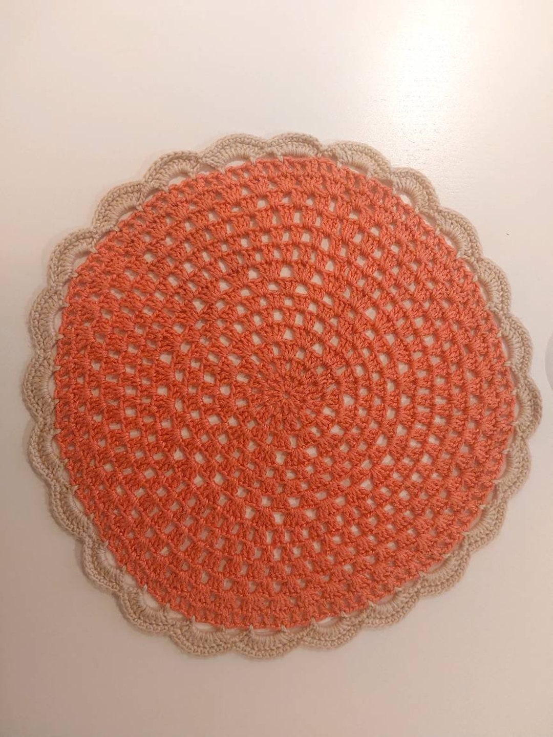Set of Two Crochet Plates. Sousplat. Placemats - Etsy