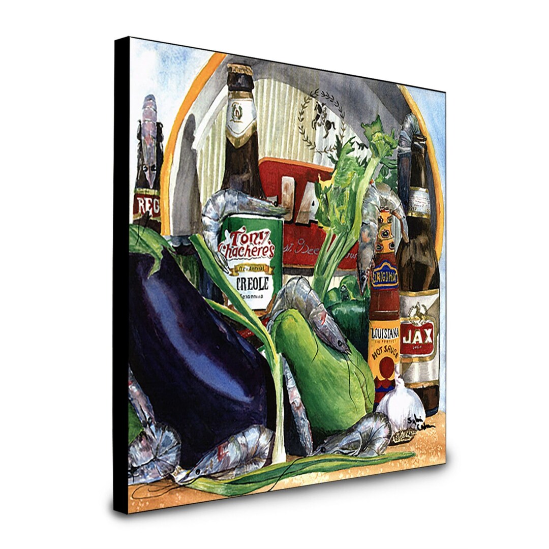 Eggplant and New Orleans Beers Art Panel by Caroline's Treasures ...