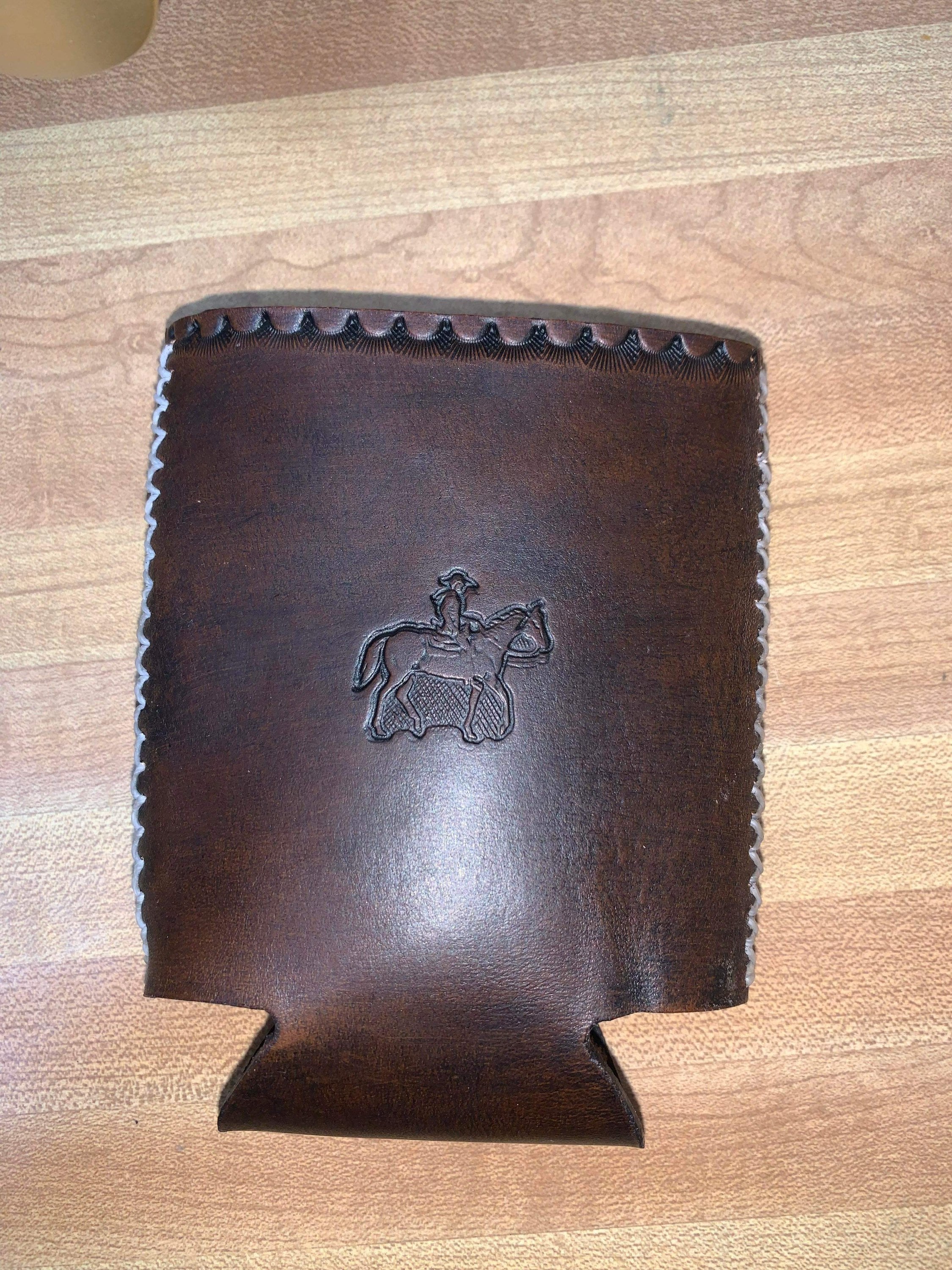 Custom Leather Koozies - Etsy