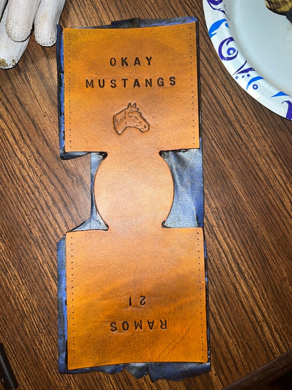 Custom Leather Koozies - Etsy