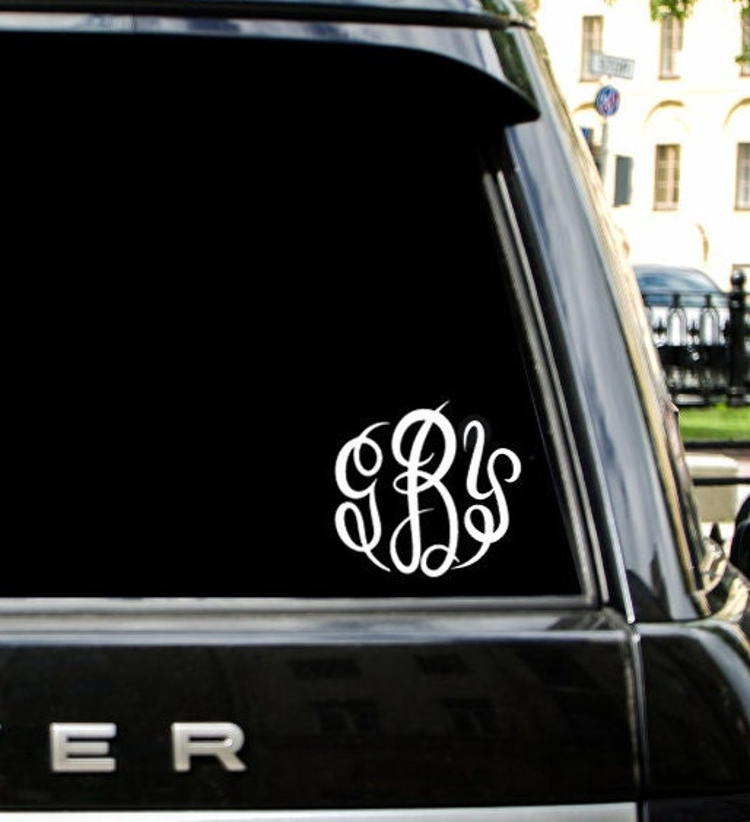 Car Vinyl Decal, Monogrammed Car Sticker, Custom Sticker Decal, Car ...