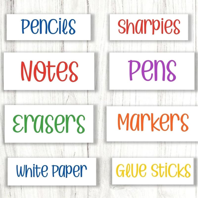Decal Labels for Whiteboard - Etsy