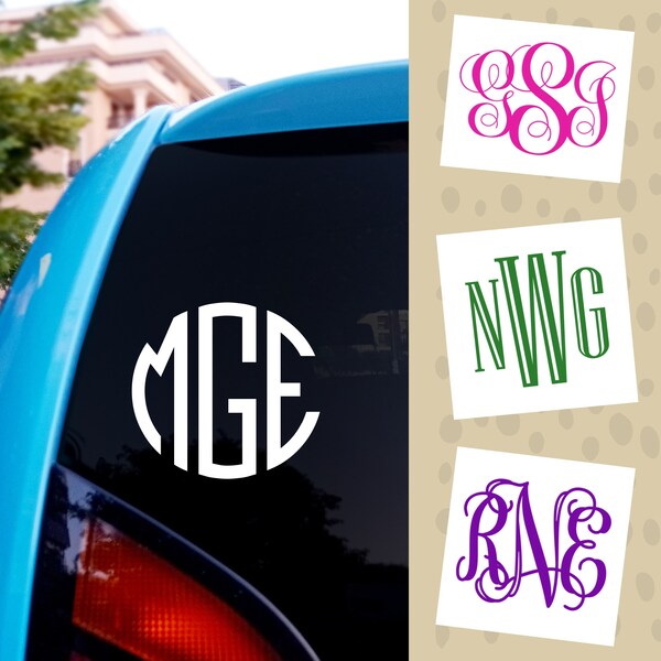 Car Monogram - Etsy