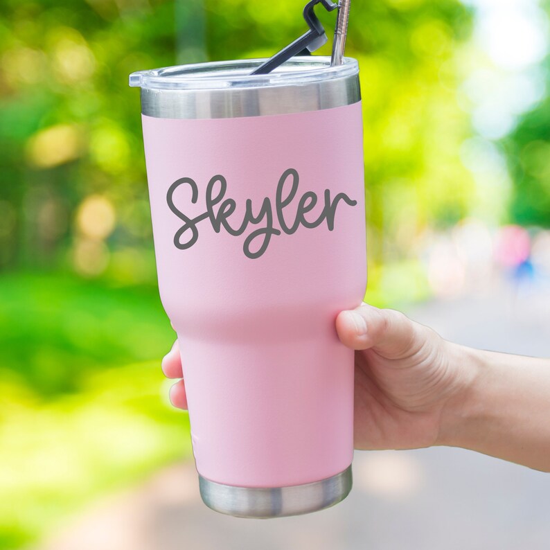 Custom Handwritten Name Vinyl Decal: Personalized Sticker - Etsy