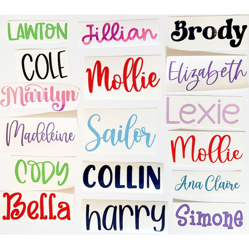 Vinyl Decal Name - Etsy