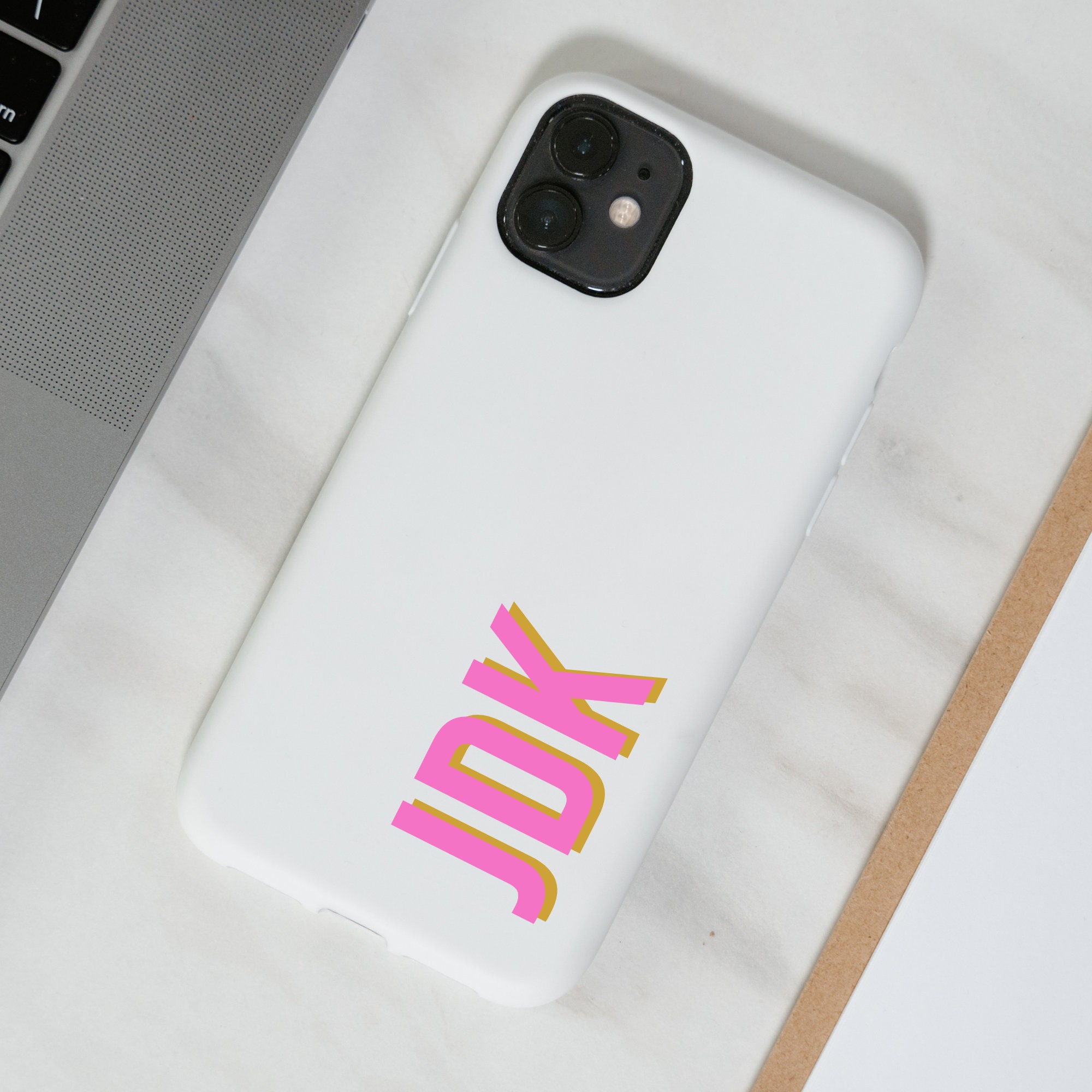 Shadow Double Layer Name Vinyl Decal Preppy Bold Decal - Etsy