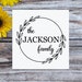 Last Name Vinyl Decal Sticker, DIY Sign, Last Name Initial Decal ...